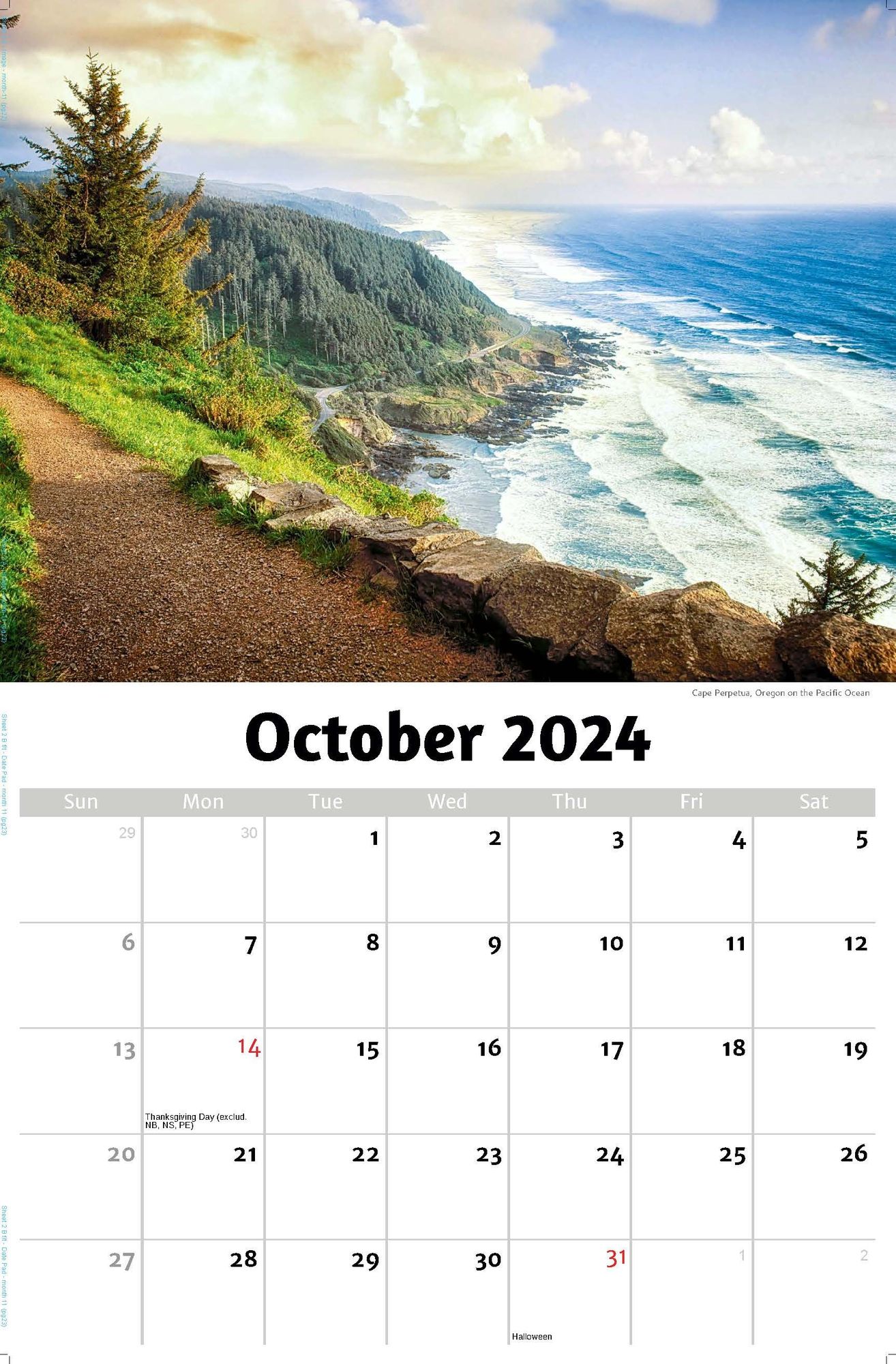 2024 Wall Calendar | Sun, Sand and Surf